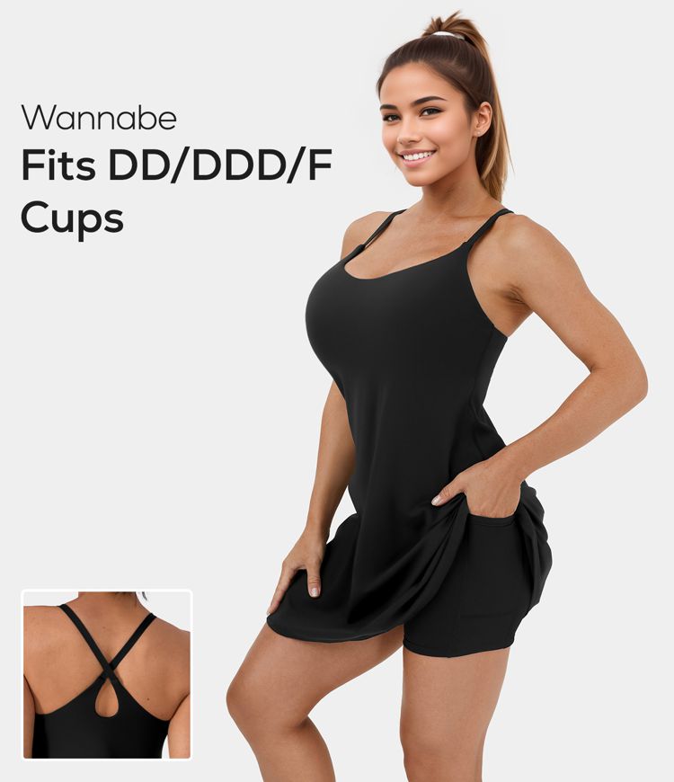 Everyday Cloudful™ Backless 2-in-1 Activity Dress-Wannabe-DD/DDD/F Cups ...